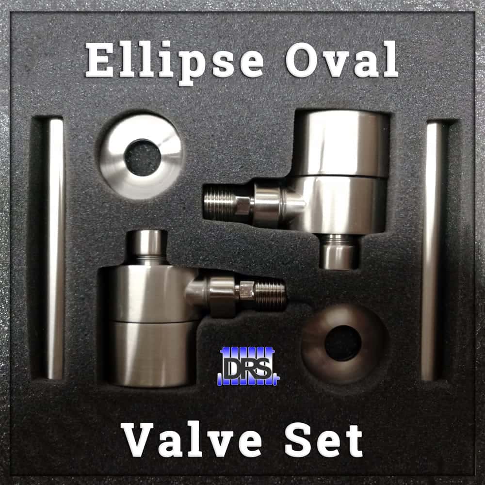 Ellipse Oval Radiator Valve Set | Designer Radiator Showroom | Luxury ...